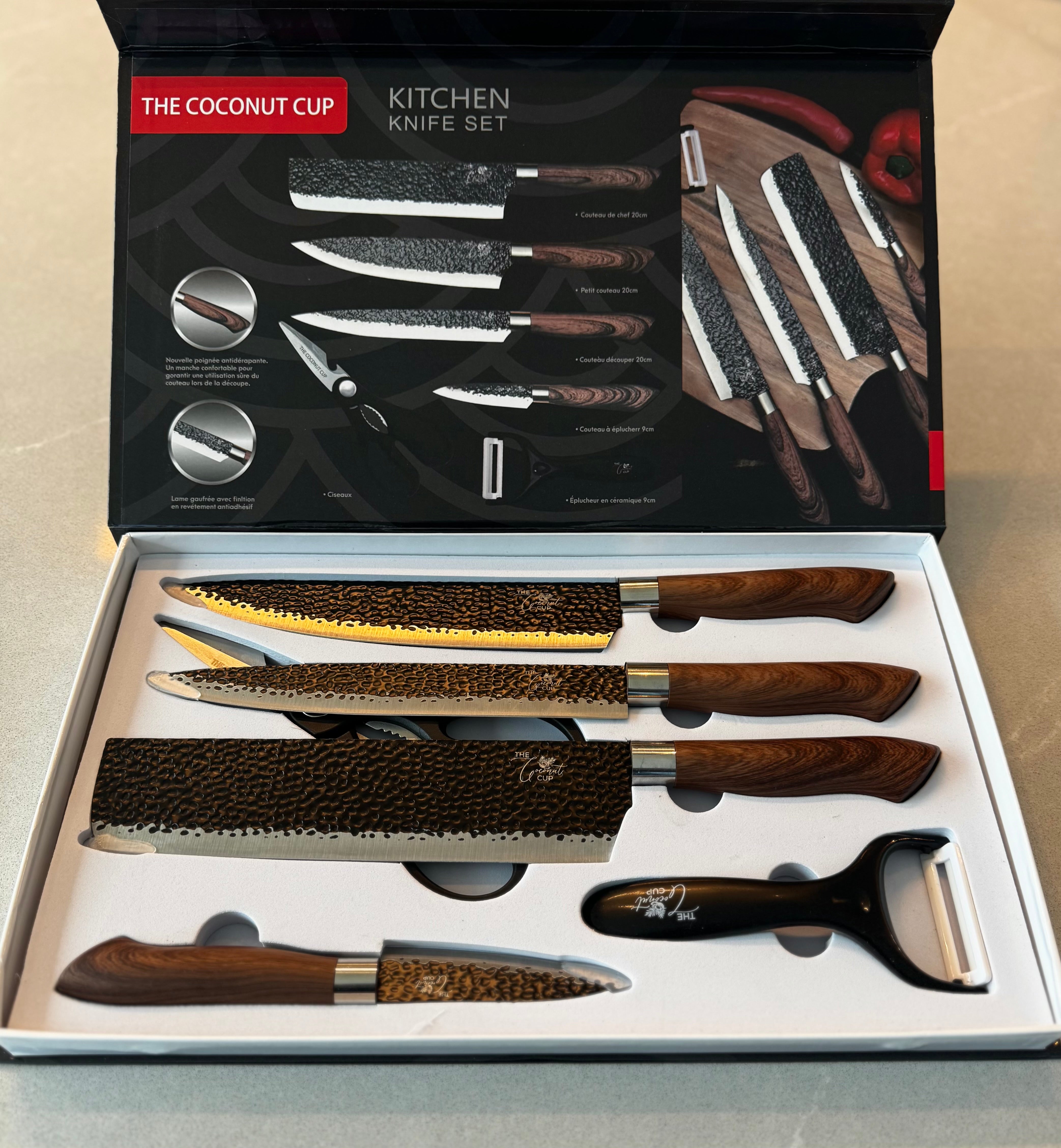 *NEW* 6 Piece Knife Set – The Coconut Cup LLC